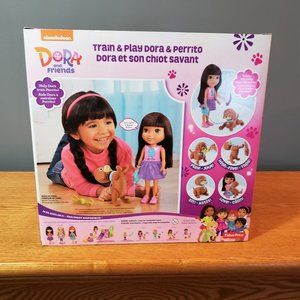 Nickelodeon | Toys | Dora And Friends Train Play Dora And Perrito Doll ...